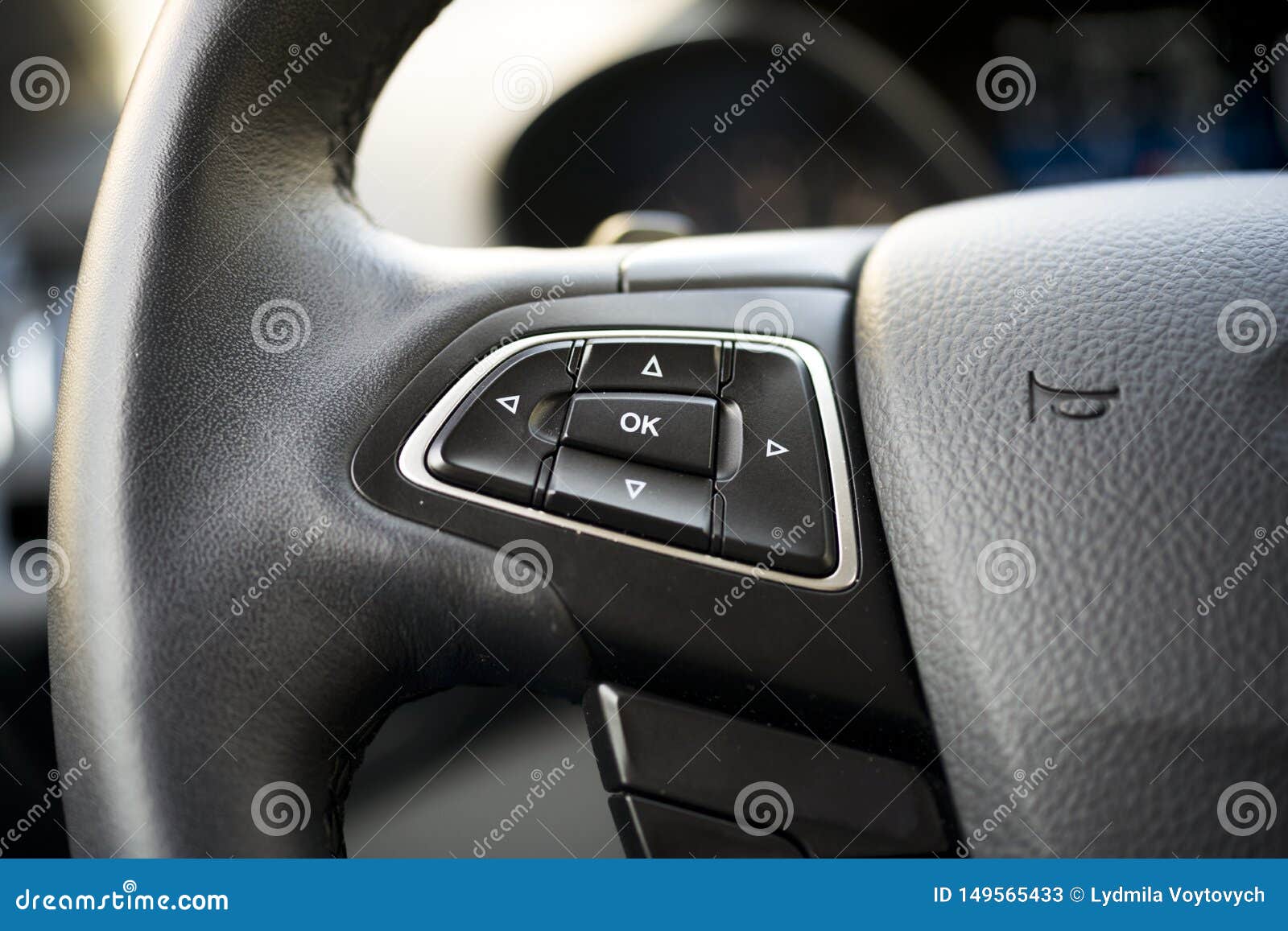 Car Interior Driver Side View. Modern Car Interior Design Stock Image ...