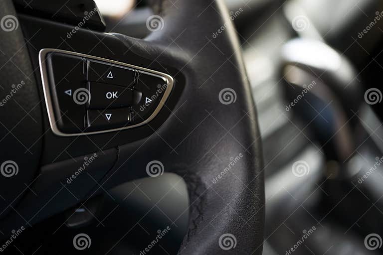 Car Interior Driver Side View. Modern Car Interior Design Stock Image ...