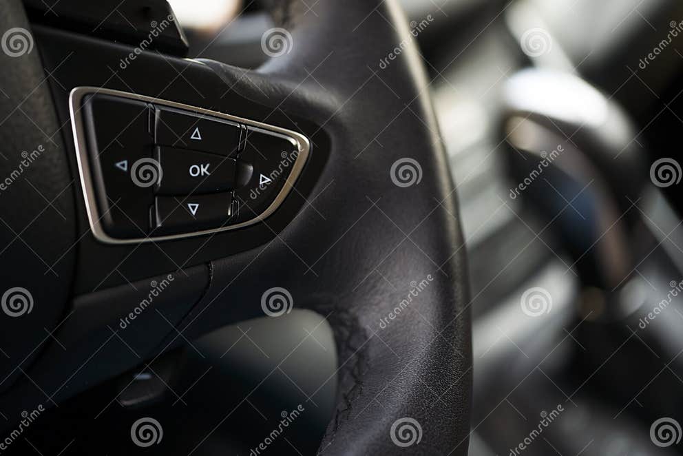 Car Interior Driver Side View. Modern Car Interior Design Stock Image ...