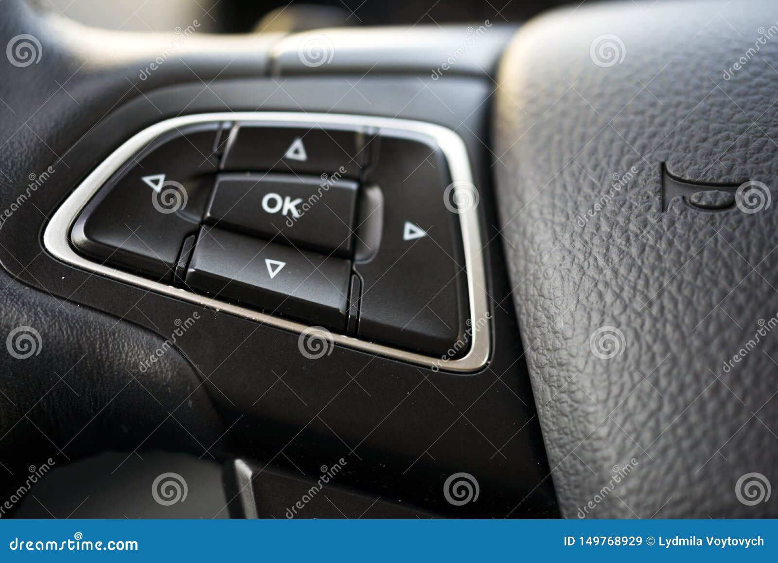 Car Interior Driver Side View. Modern Car Interior Design Stock Image ...