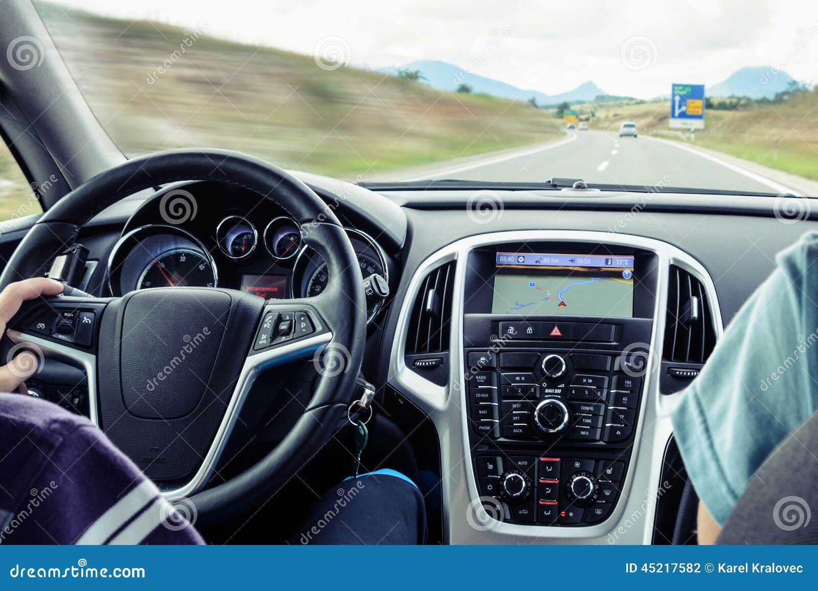 Car interior fast driving stock photo. Image of vehicles - 45217582