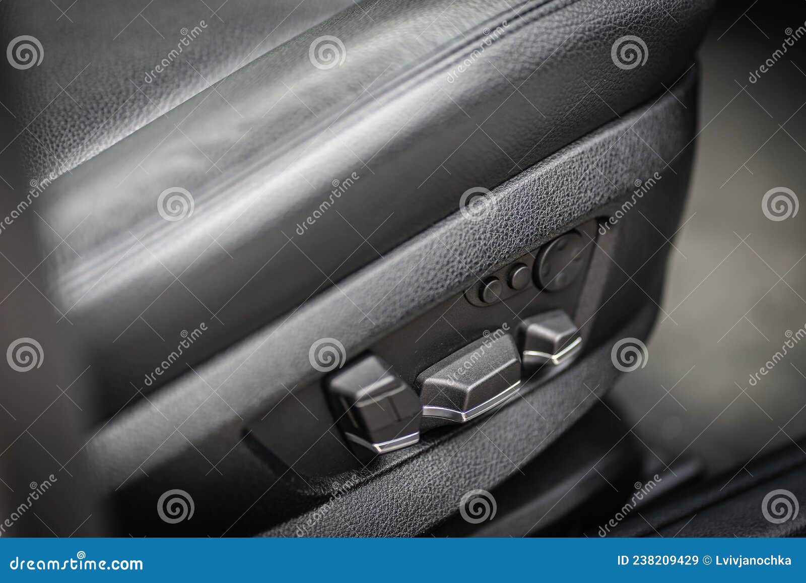 Car Interior. Front Handle Door Panel Stock Image - Image of equipment ...