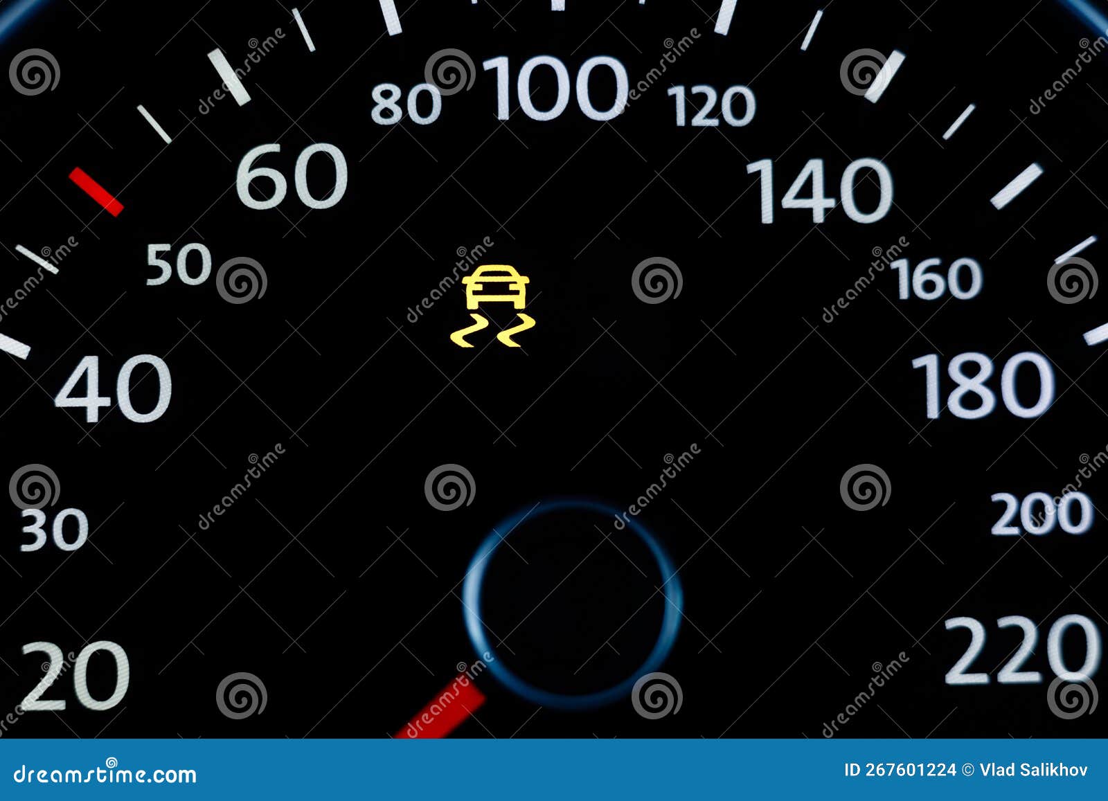 Car Interior Gauge ESP Light Stock Photo - Image of icon, automobile ...
