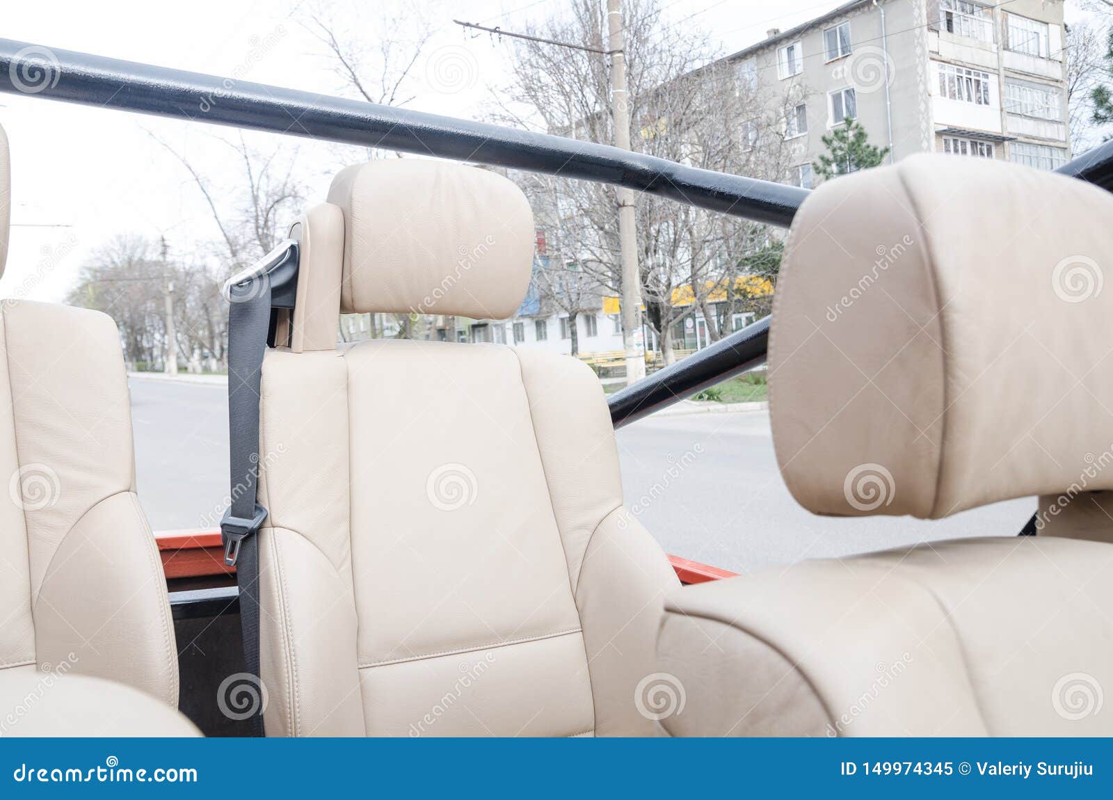 Car interior with open top stock image. Image of business - 149974345