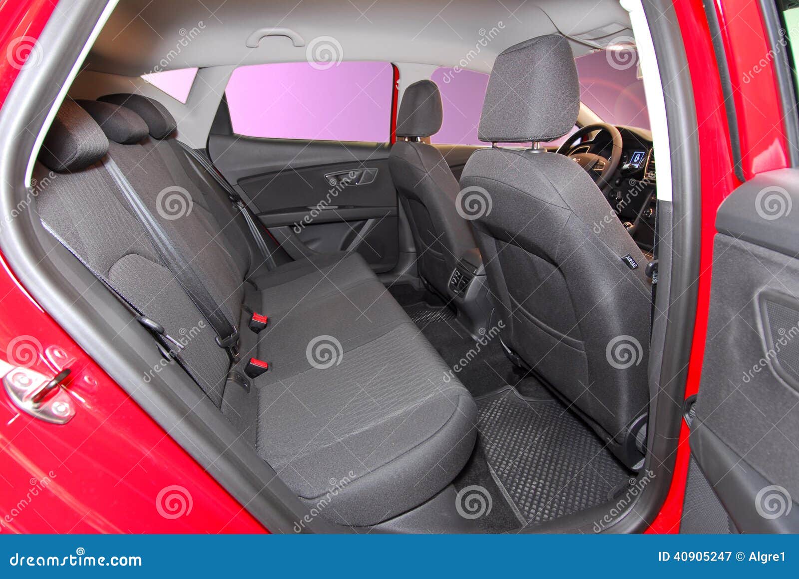 Car interior, rear seat stock image. Image of luxury - 40905247