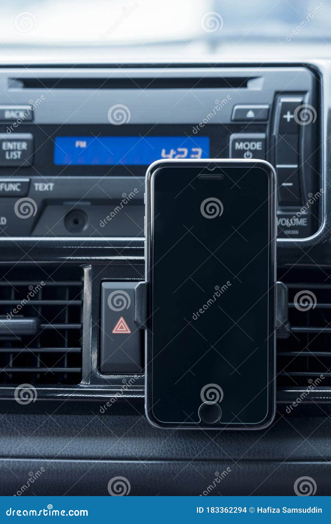 Car Interior with a Smartphone Stock Photo - Image of automobile ...