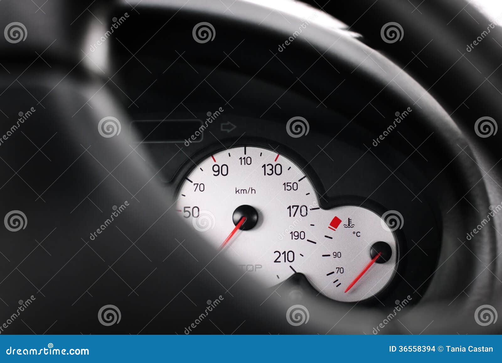 Car Interior. speedometer stock photo. Image of meter - 36558394
