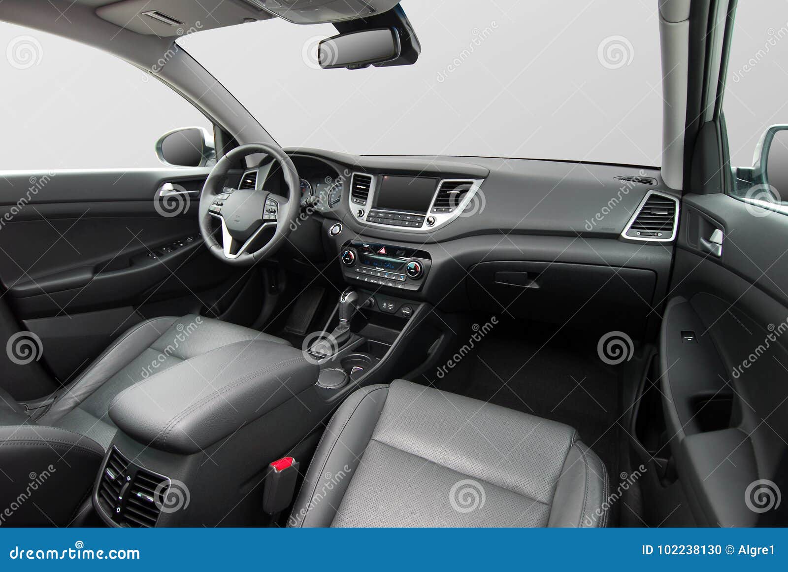 Car interior stock photo. Image of control, front, auto - 102238130