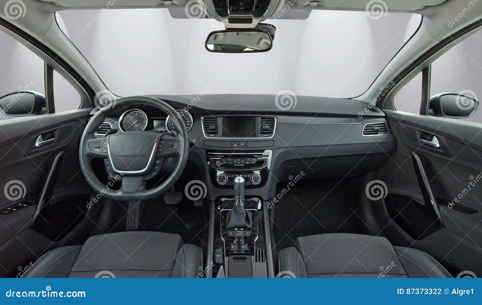 Car interior stock photo. Image of heat, luxury, front - 87373322