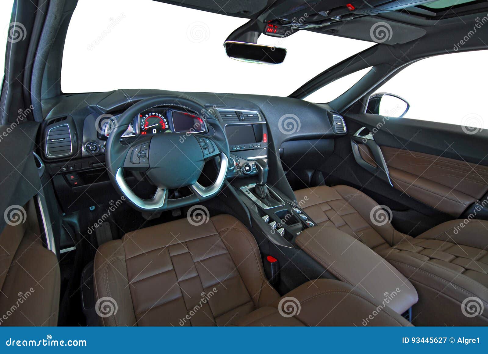 Car interior stock image. Image of seat, equipment, leather - 93445627