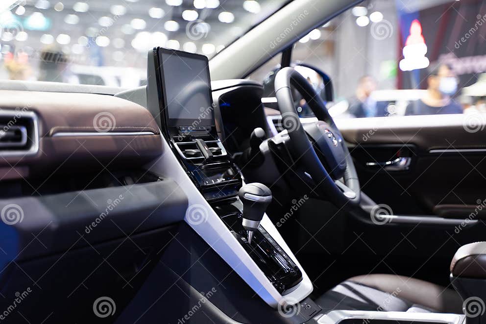 Car Interior View, Design Elements in the Zone in Front of the Driver ...
