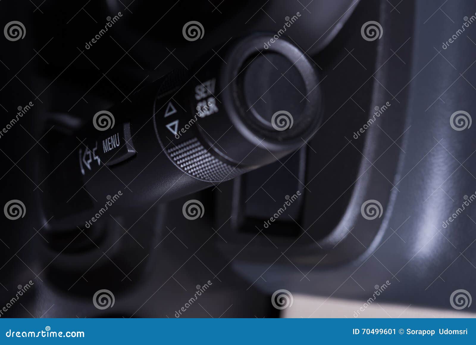 Car Interior Wipers Control Stalk Stock Illustration - Illustration of ...