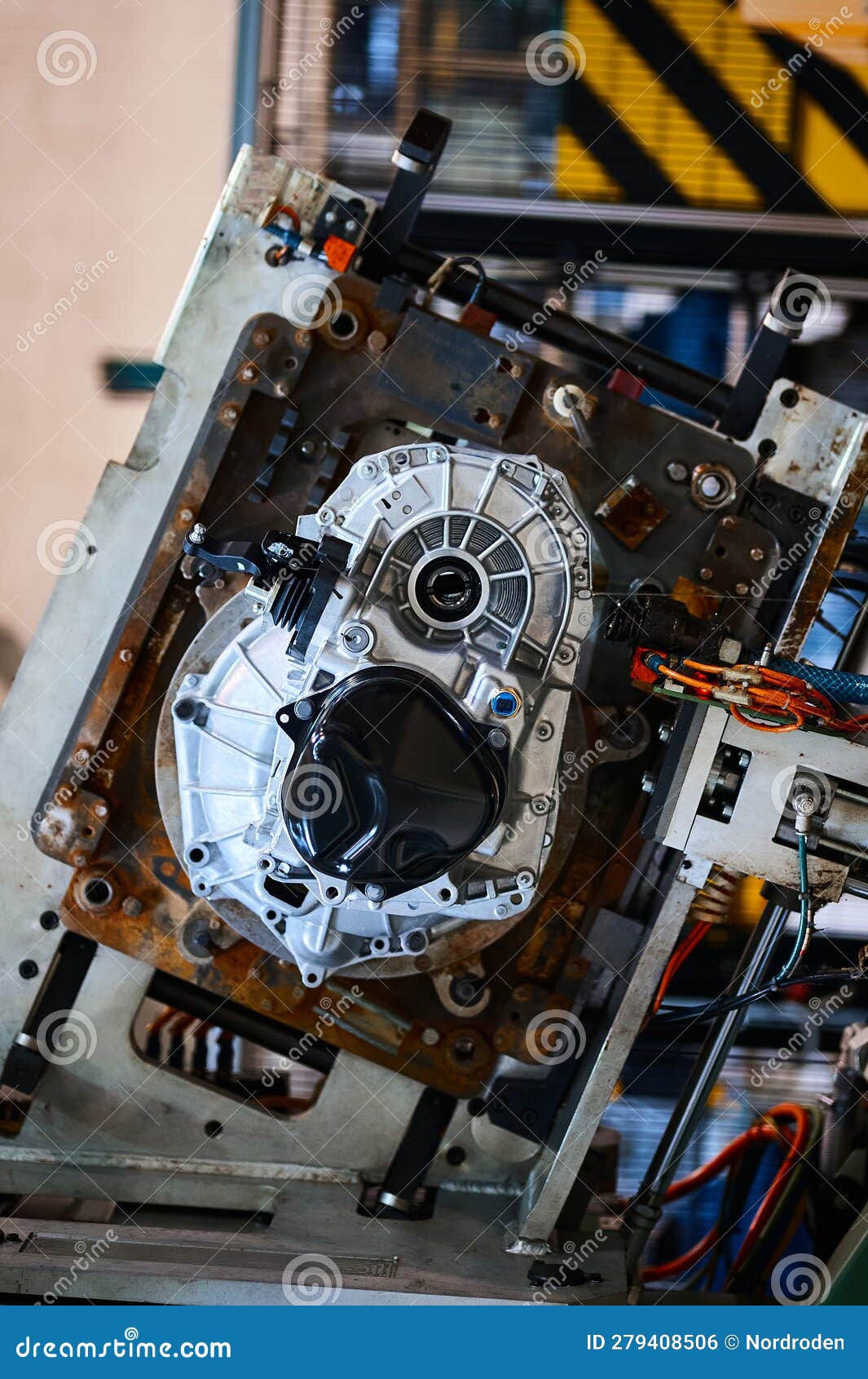 Car Internal Combustion Engine Gearbox on Test Bench Stock Photo ...