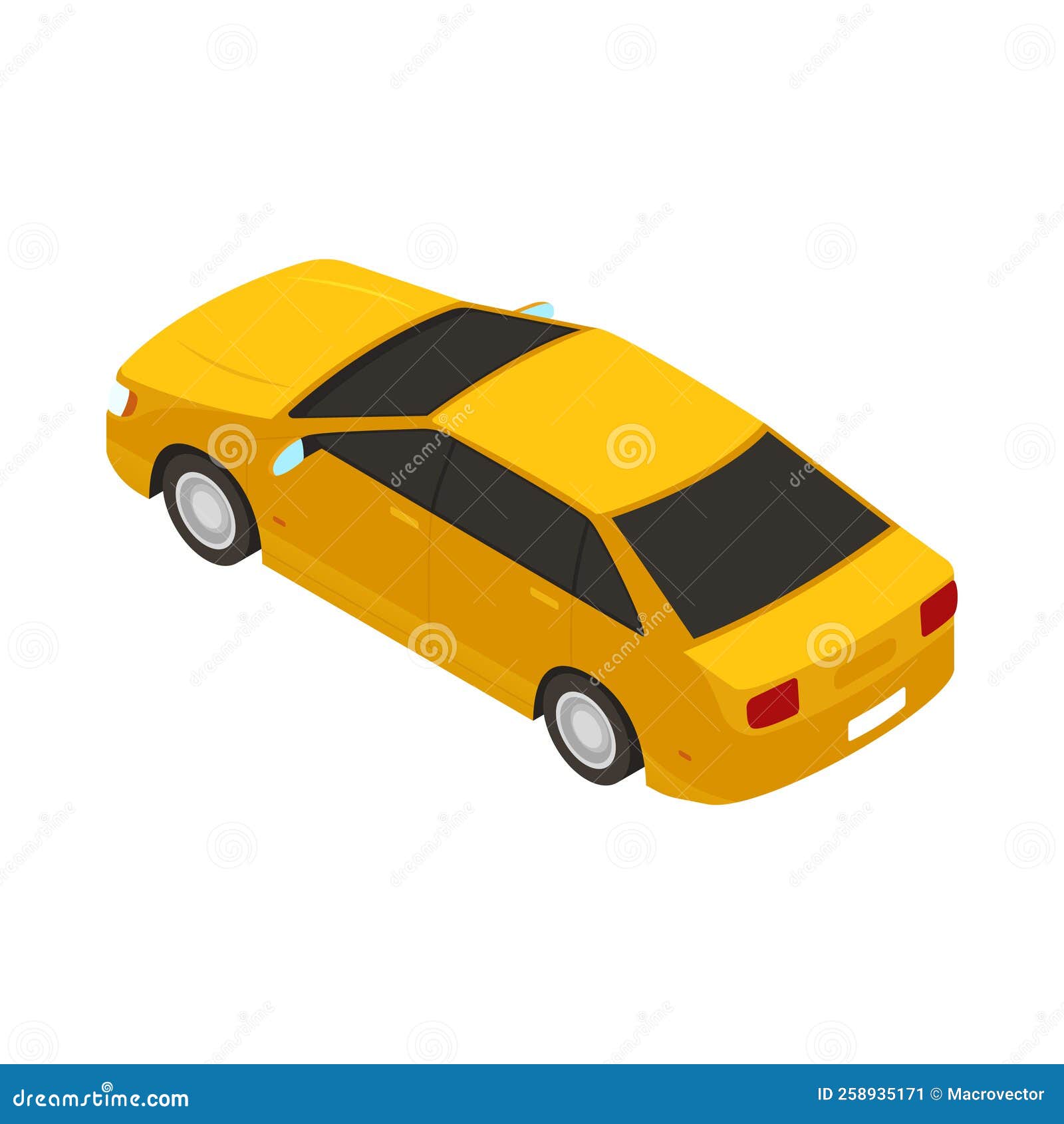 Car Isometric Icon stock vector. Illustration of wheel - 258935171