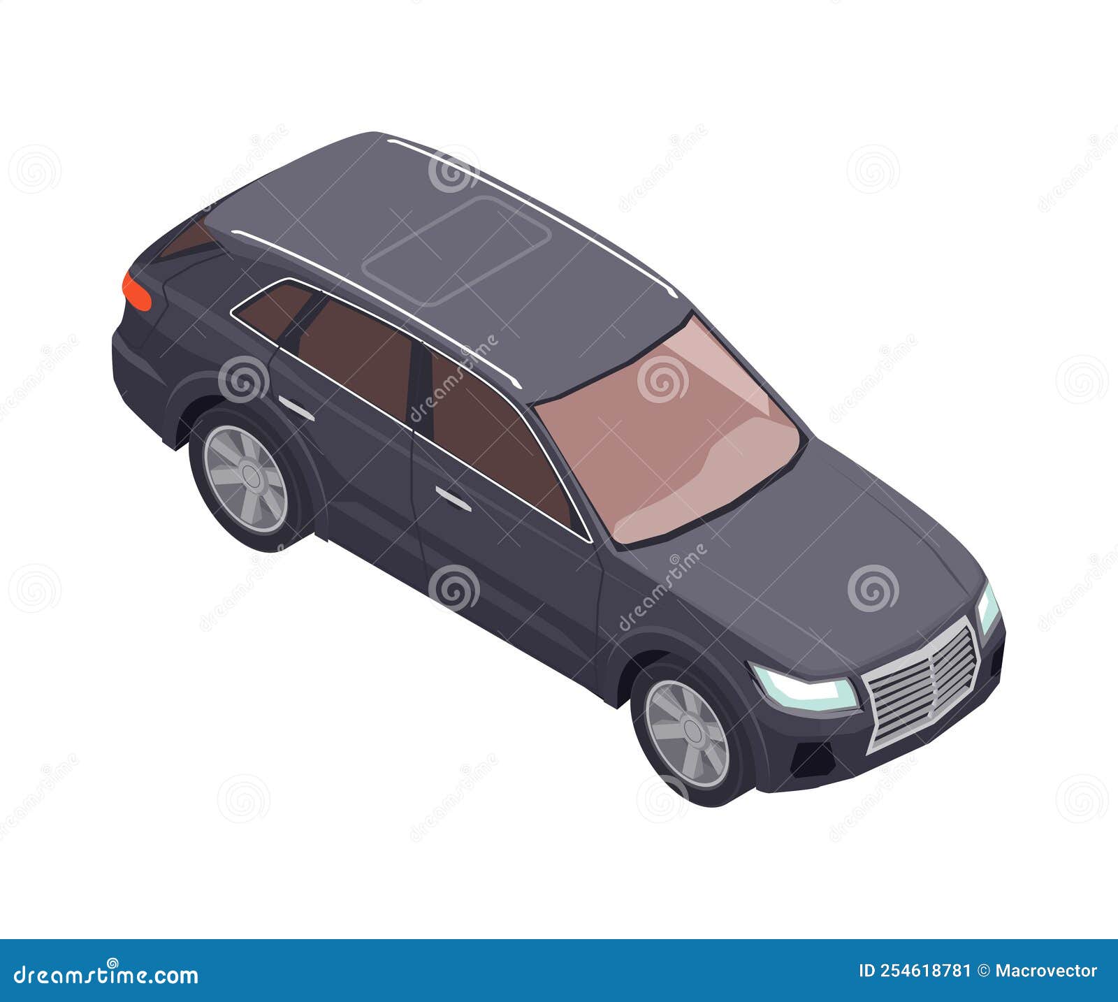 Car Isometric Illustration stock vector. Illustration of icon - 254618781