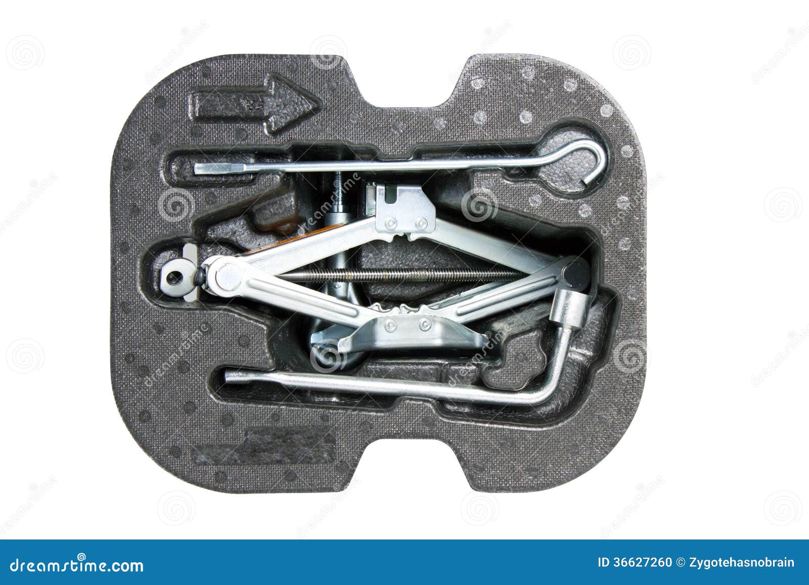 Car Jack and Basic Tool. stock photo. Image of machinery - 36627260