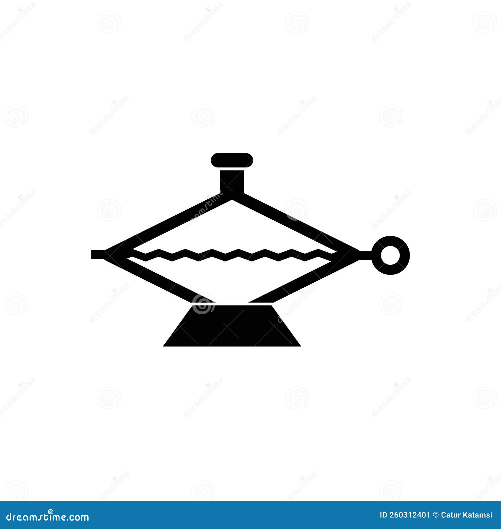 Car jack icon logo vector stock vector. Illustration of lift - 260312401
