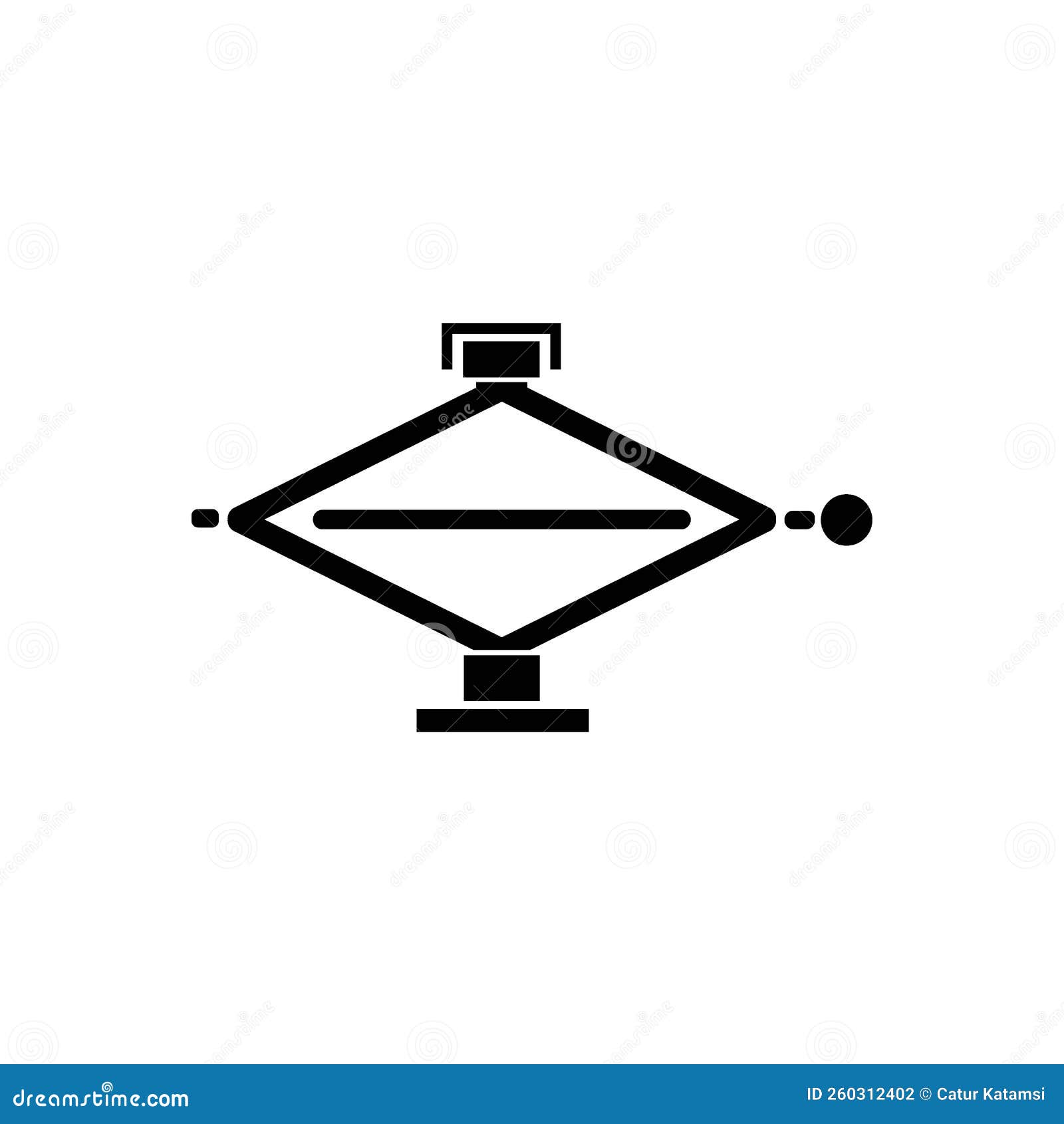 Car jack icon logo vector stock vector. Illustration of metal - 260312402