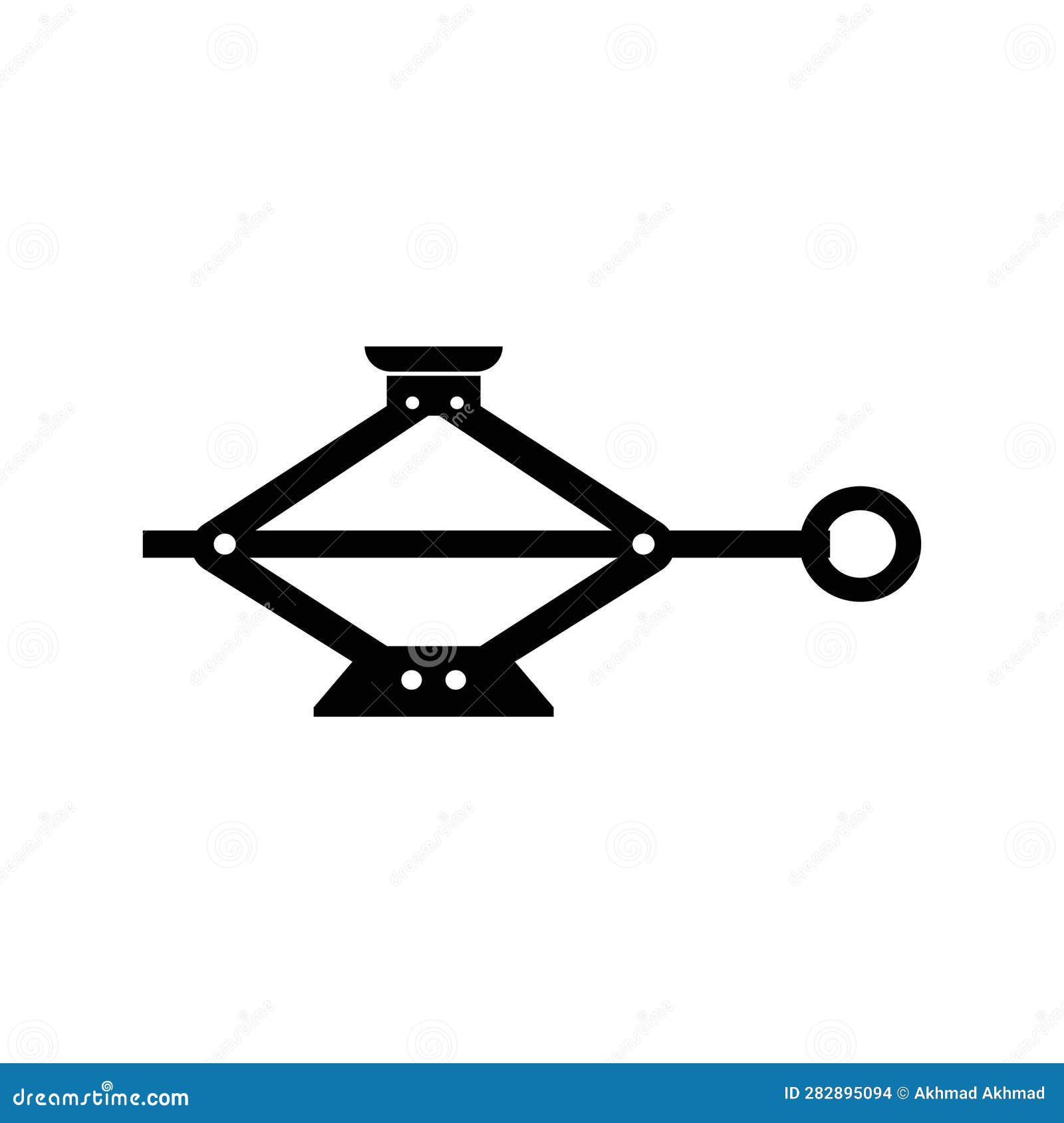 Car jack icon stock vector. Illustration of icon, handling - 282895094