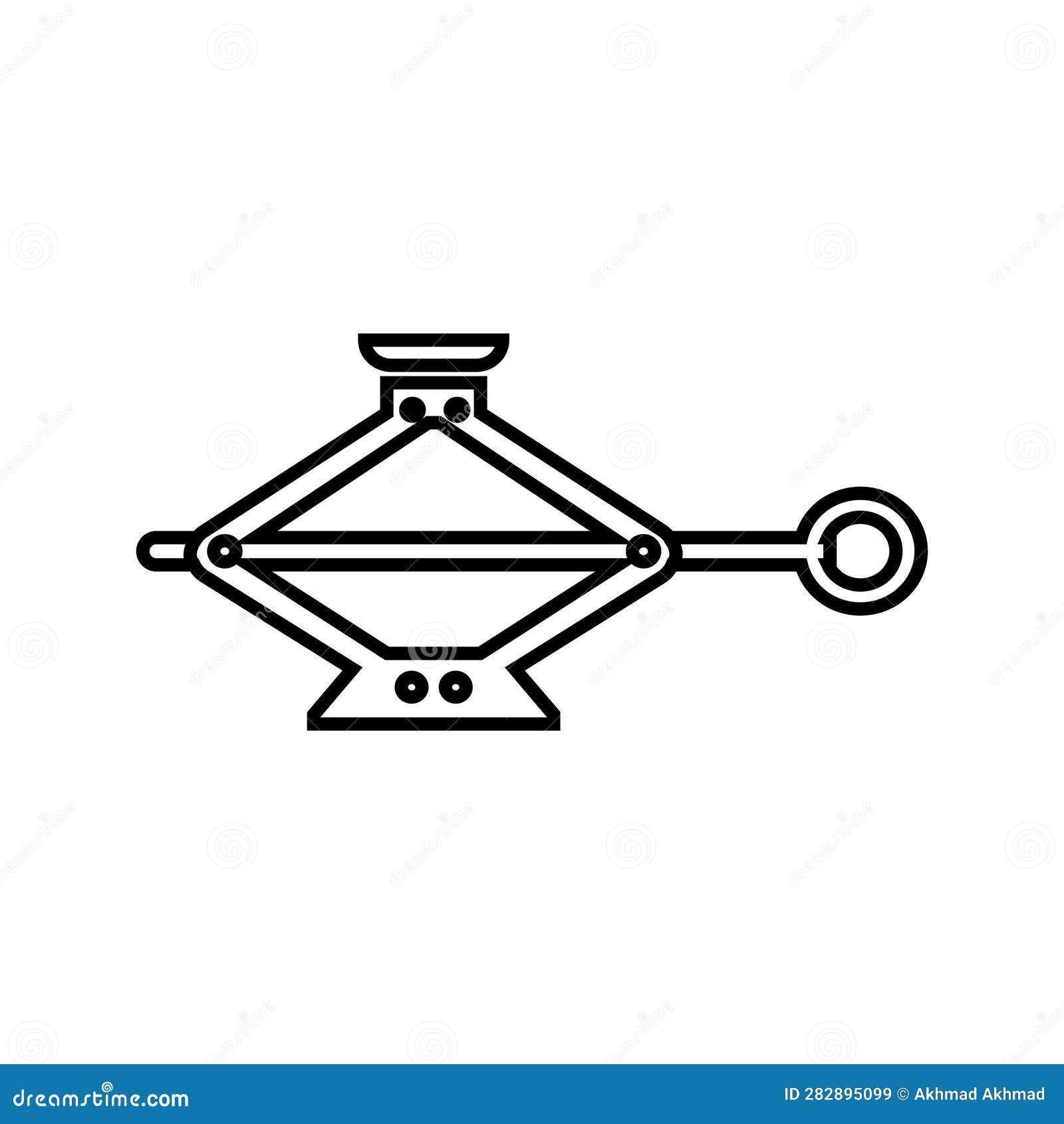 Car jack icon stock vector. Illustration of carjacking - 282895099