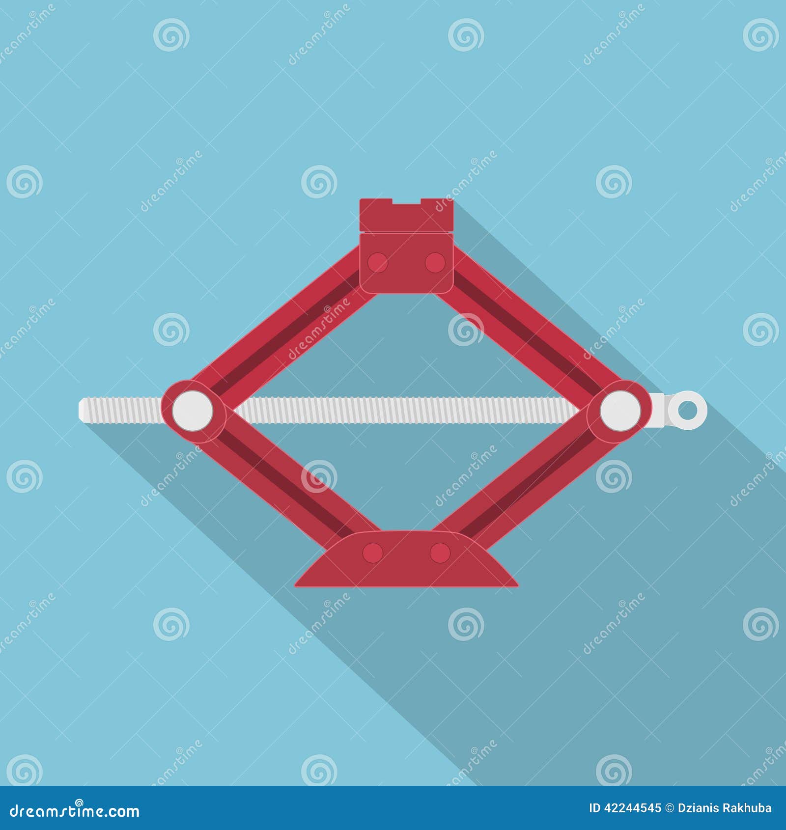 Car jack stock vector. Illustration of jack, lift, force - 42244545
