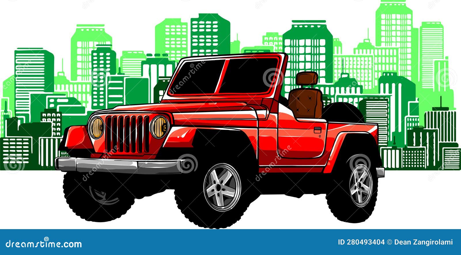 Car Jam in the City Vector Illustration Stock Vector - Illustration of ...