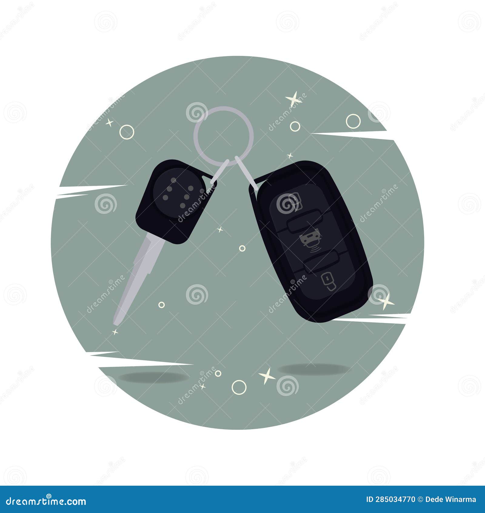 Car Key with Grey Background Design Vector Illustration Stock Vector ...