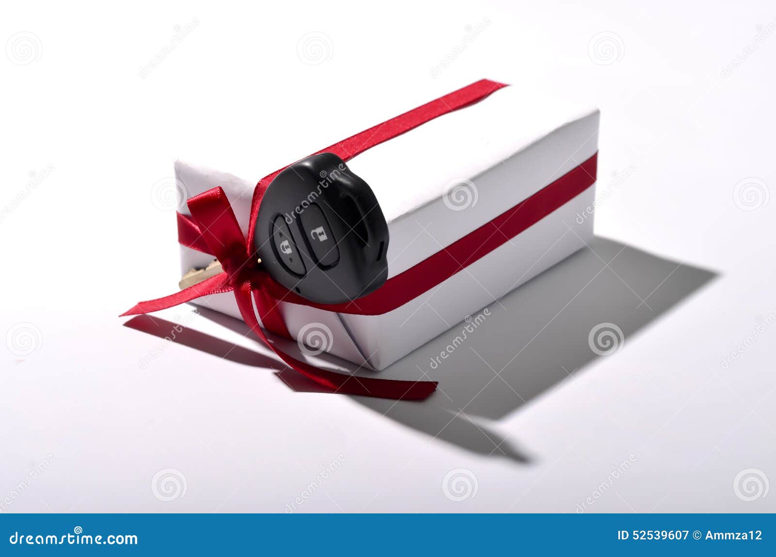 Car key and gift box stock image. Image of security, object - 52539607