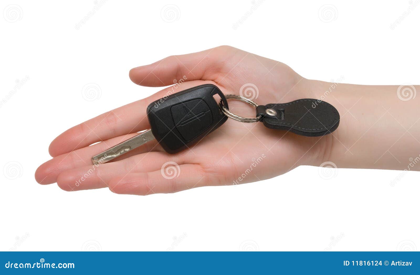 Car key in hand stock photo. Image of black, lock, rental - 11816124