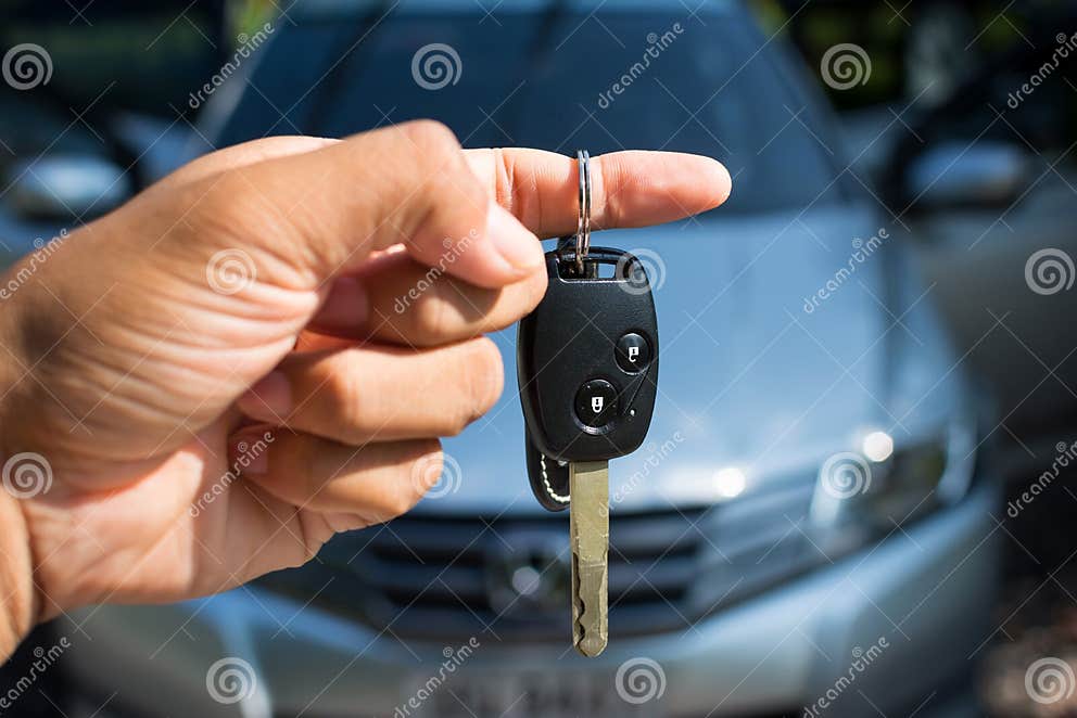 Car key in hand stock photo. Image of auto, rental, license - 46033878