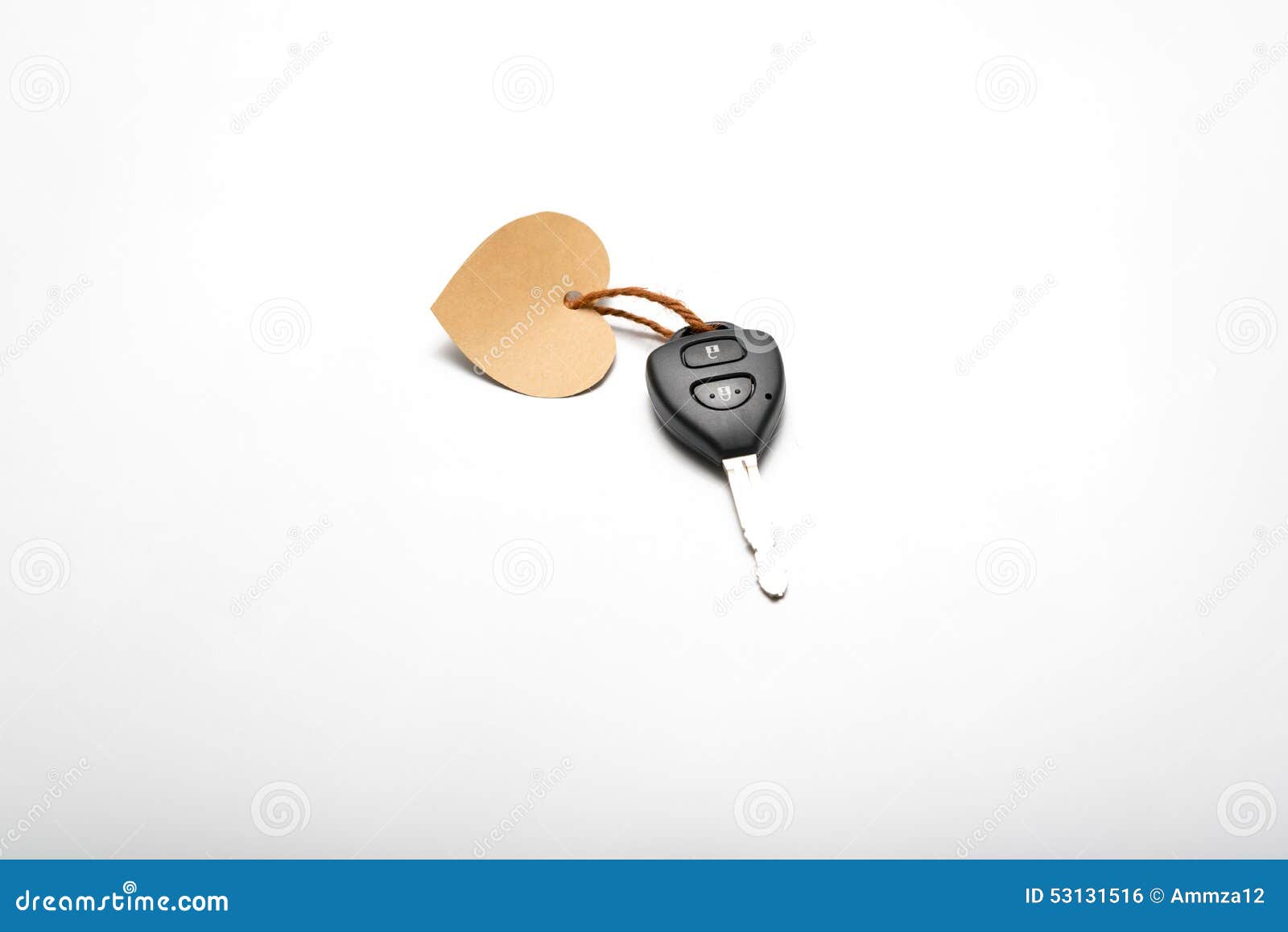 Car key and heart tag stock photo. Image of white, market - 53131516