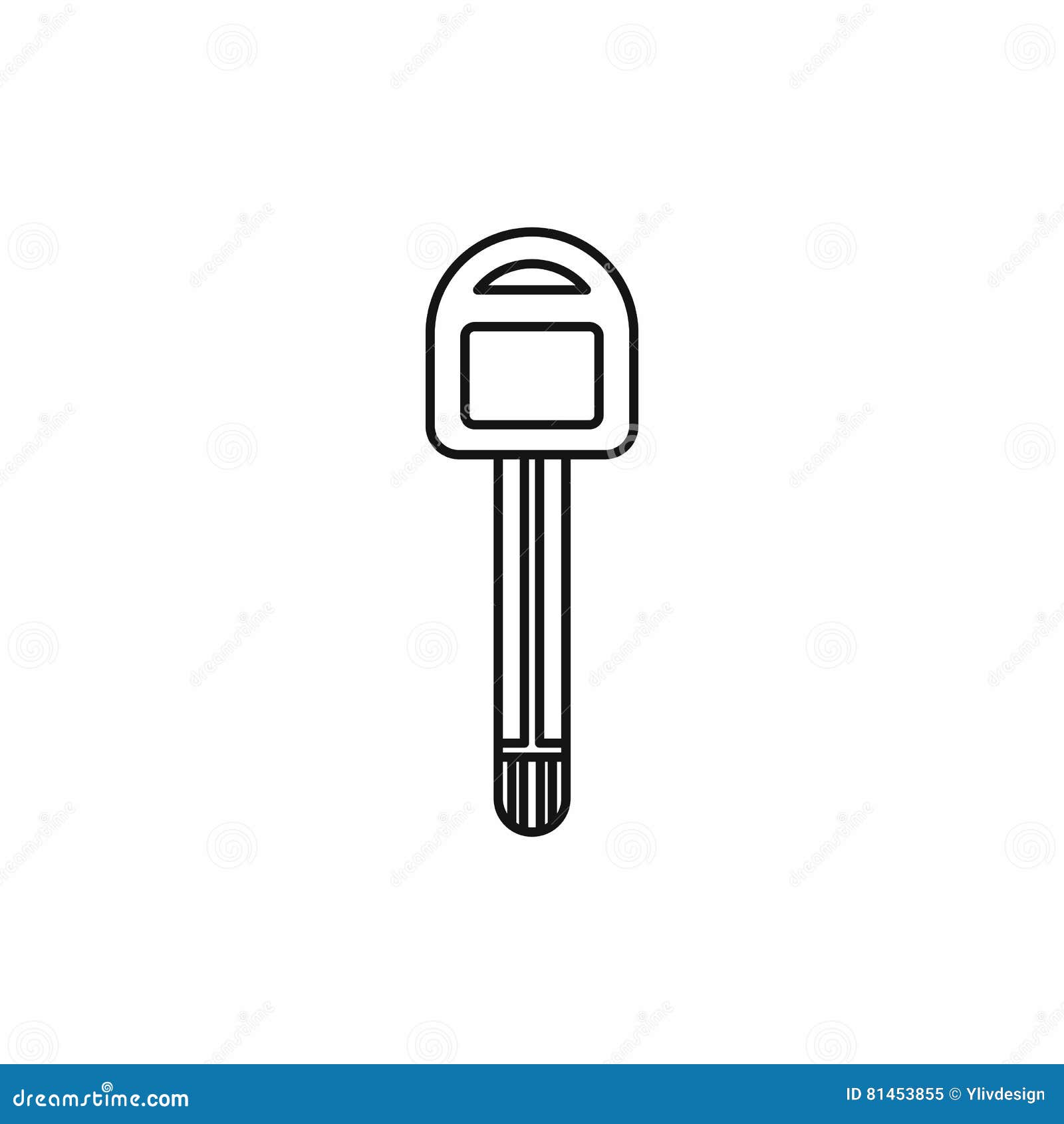 Car Key Icon, Outline Style Stock Vector - Illustration of comfortable ...