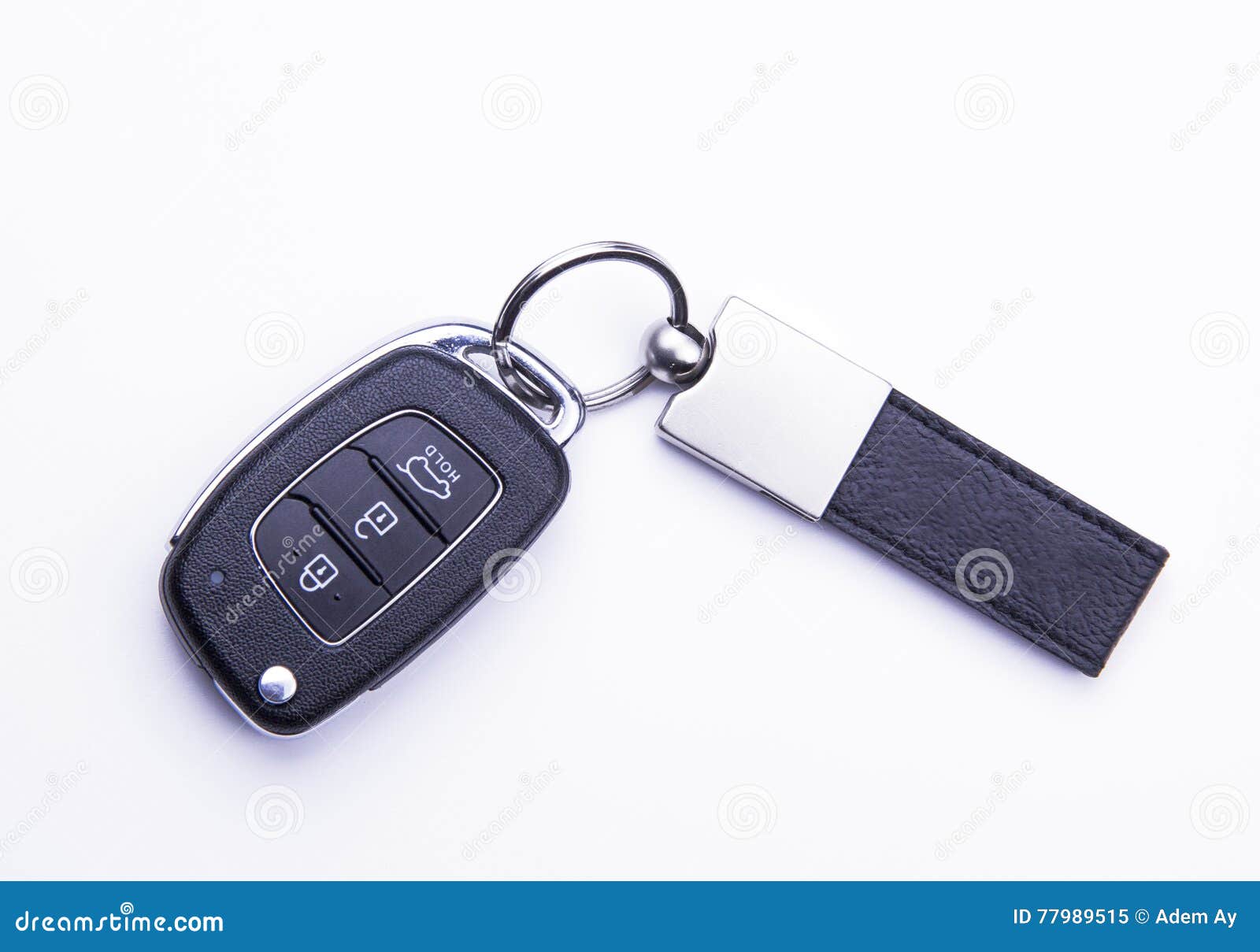 Car Key - Isolated on the White Background Stock Image - Image of ...