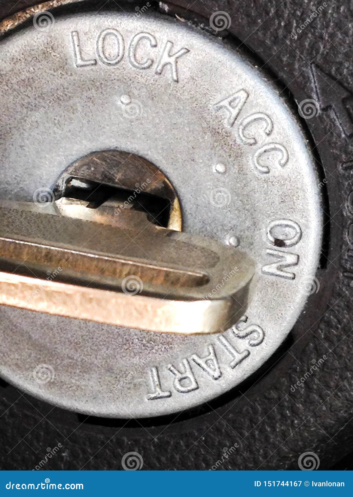 Car Key on the Key Hole stock image. Image of safe, gift - 151744167