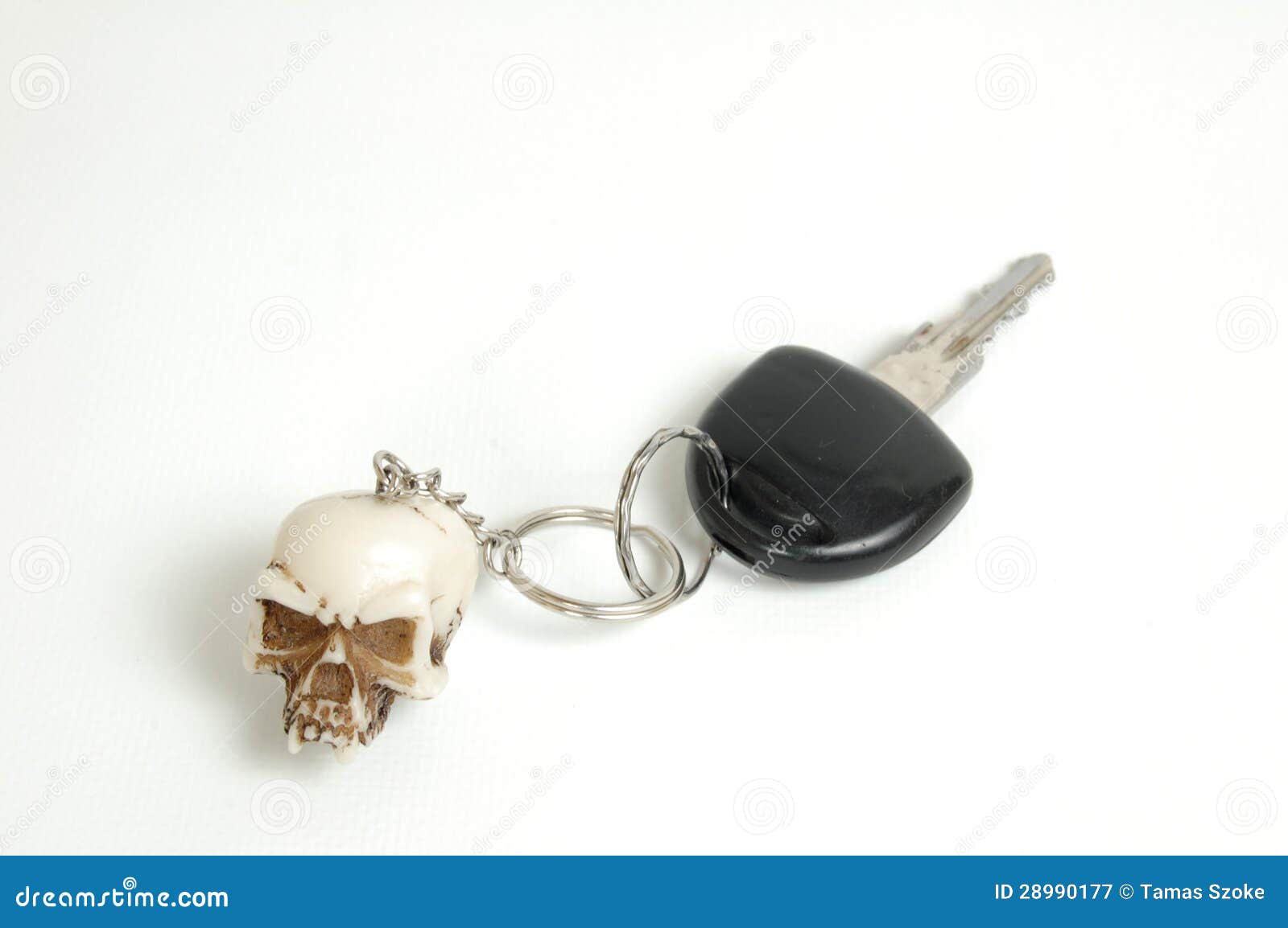 Car Key with Key with Skull Stock Image - Image of vehicle, clipping ...