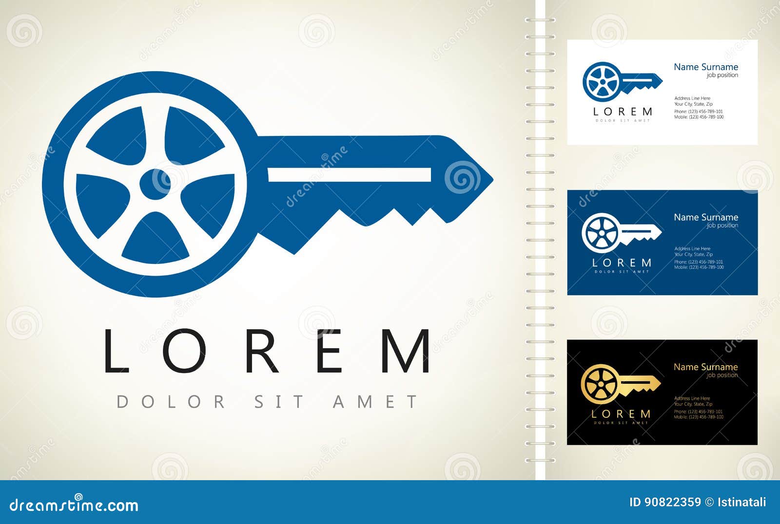 Car Key Logo Cartoon Vector | CartoonDealer.com #90822359