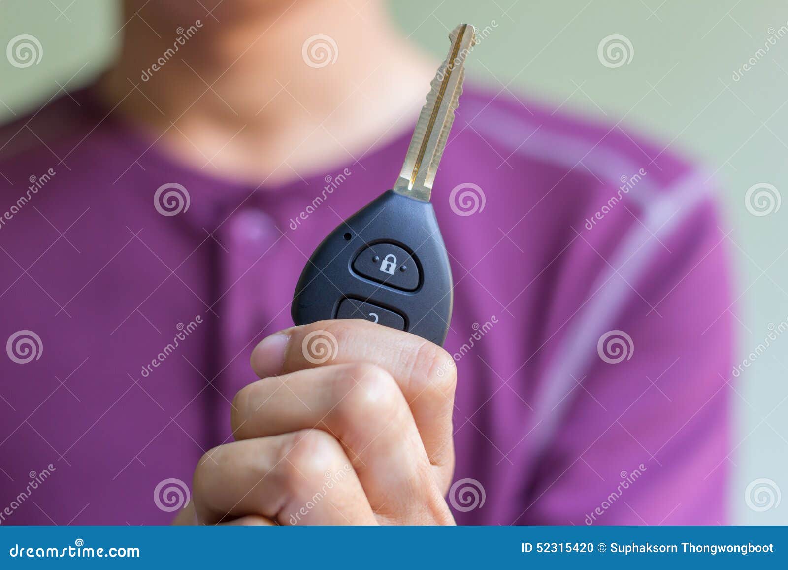 Car key in man hand stock photo. Image of loan, control - 52315420