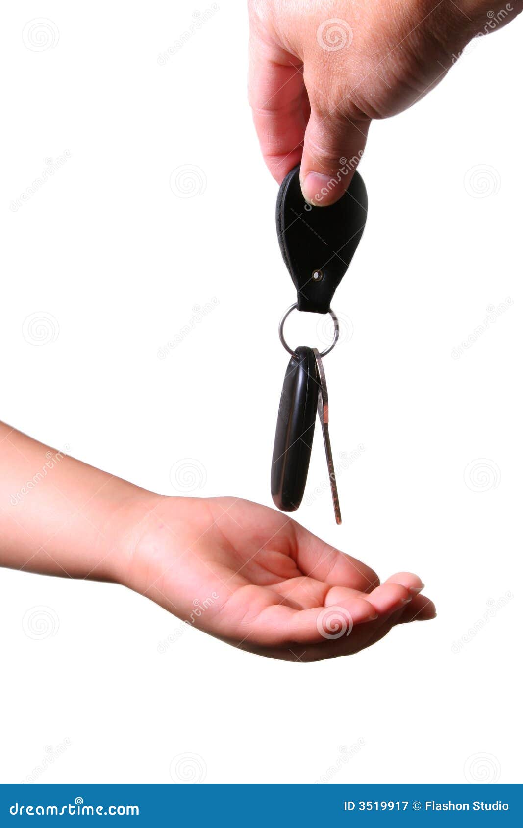 Car Key over Young Hand stock image. Image of investment - 3519917