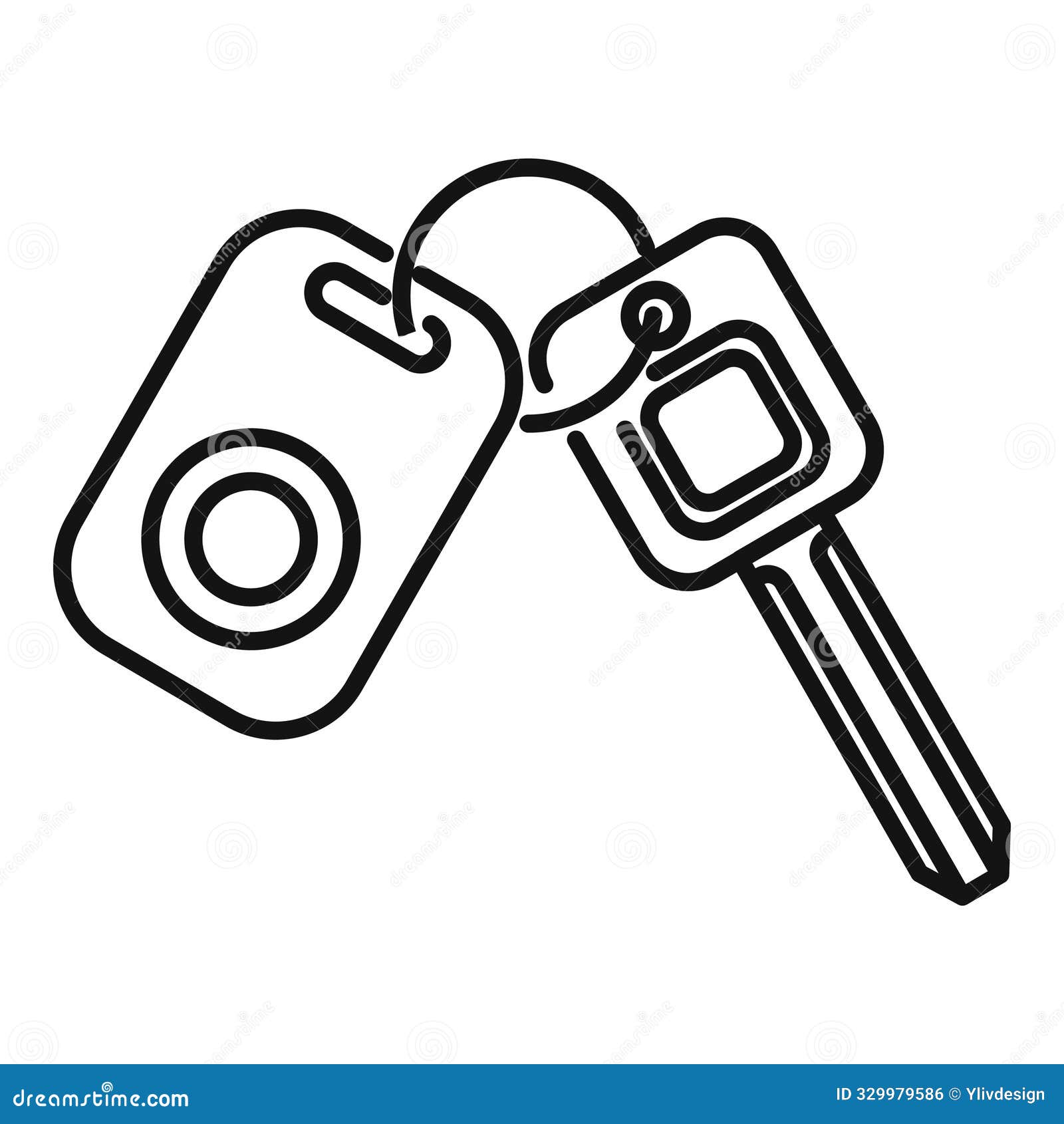 Car Key with Remote Control Hanging on Keychain is a Symbol of ...