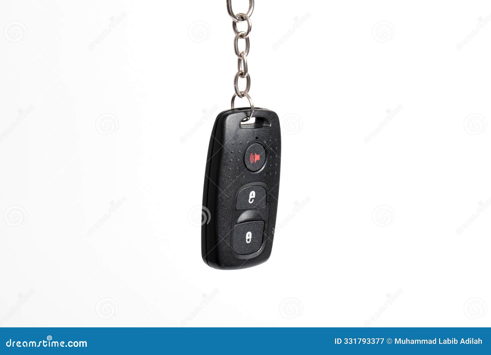 Car Key with Remote Control on White Background Stock Image - Image of ...