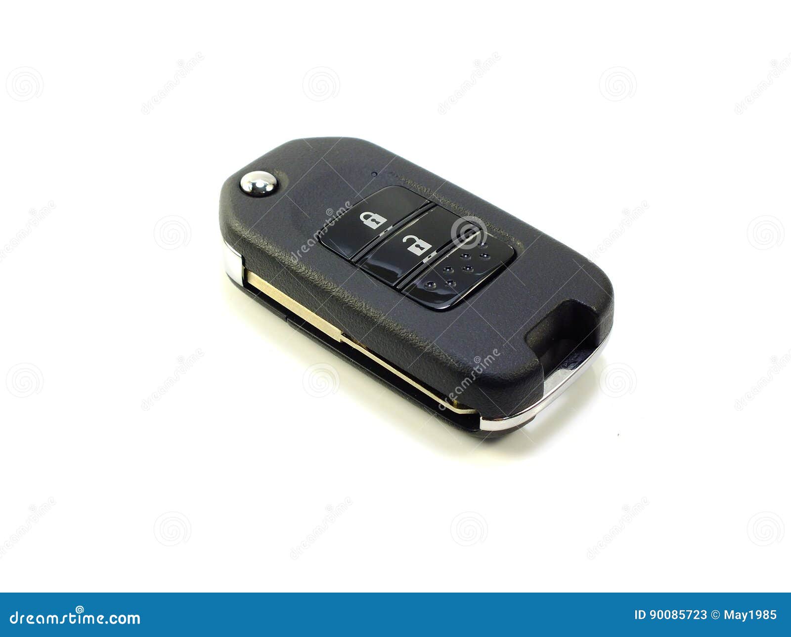 Car Key Remote Isolated On White Background Stock Image - Image of ...