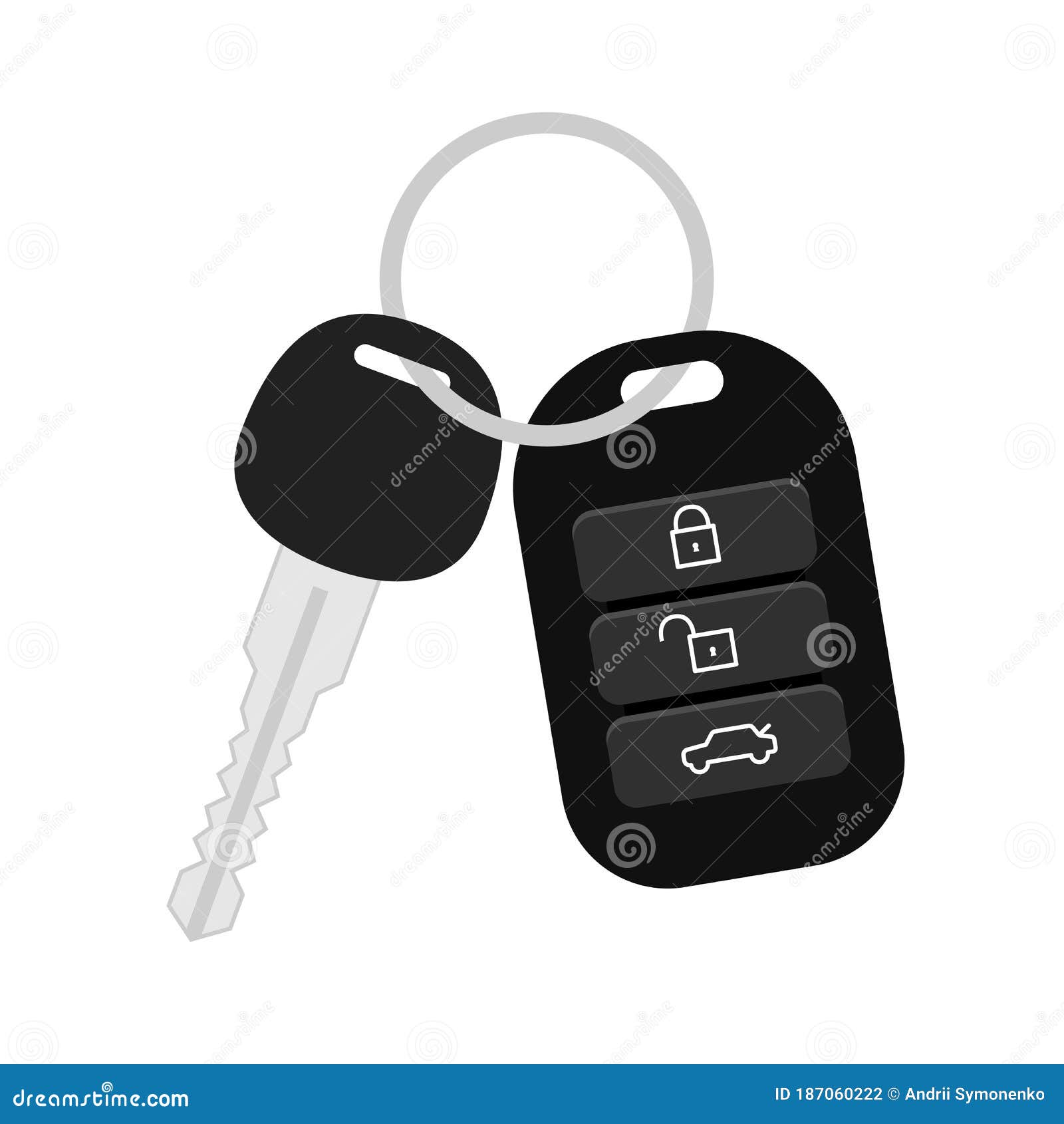 Car Key Security Icon. Vector Illustration Stock Vector - Illustration ...