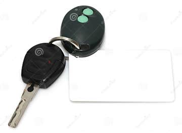 Car Key, Showing a Blank Tag for Custom Text Stock Image - Image of ...