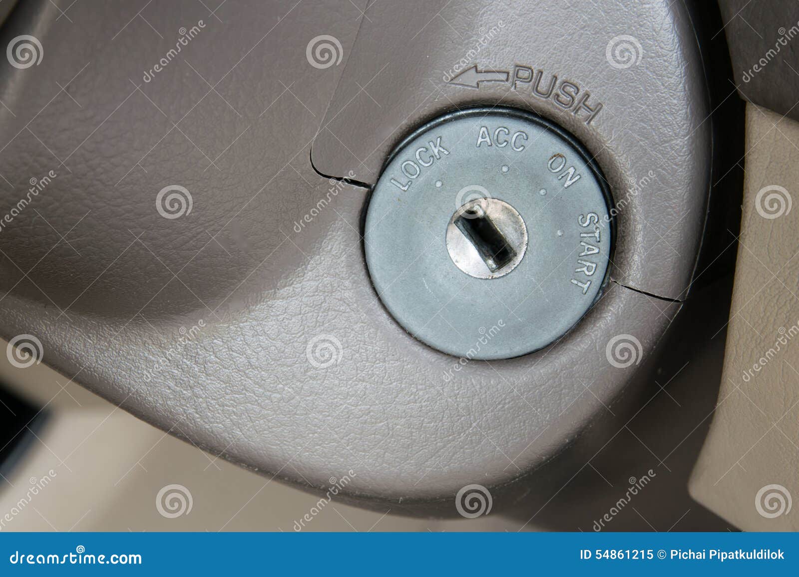 Car key for starting stock image. Image of interior, engine - 54861215