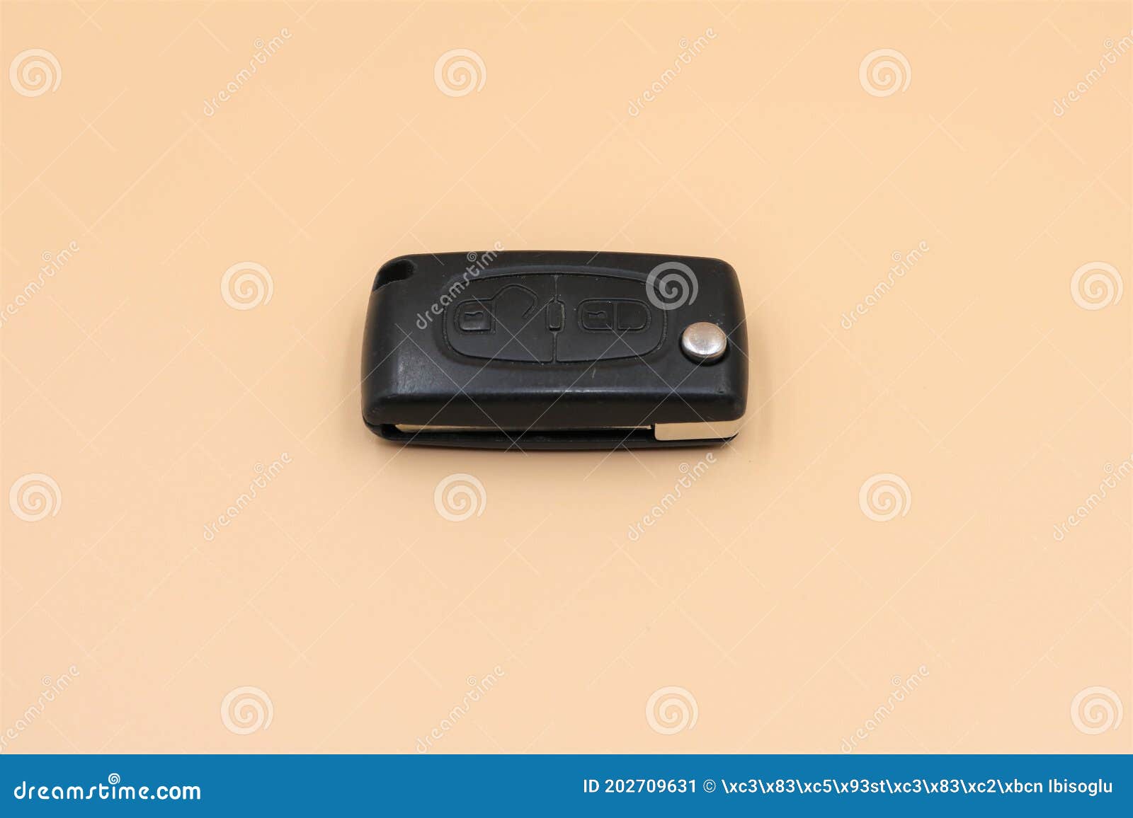 Car key used to start. stock image. Image of door, engine - 202709631