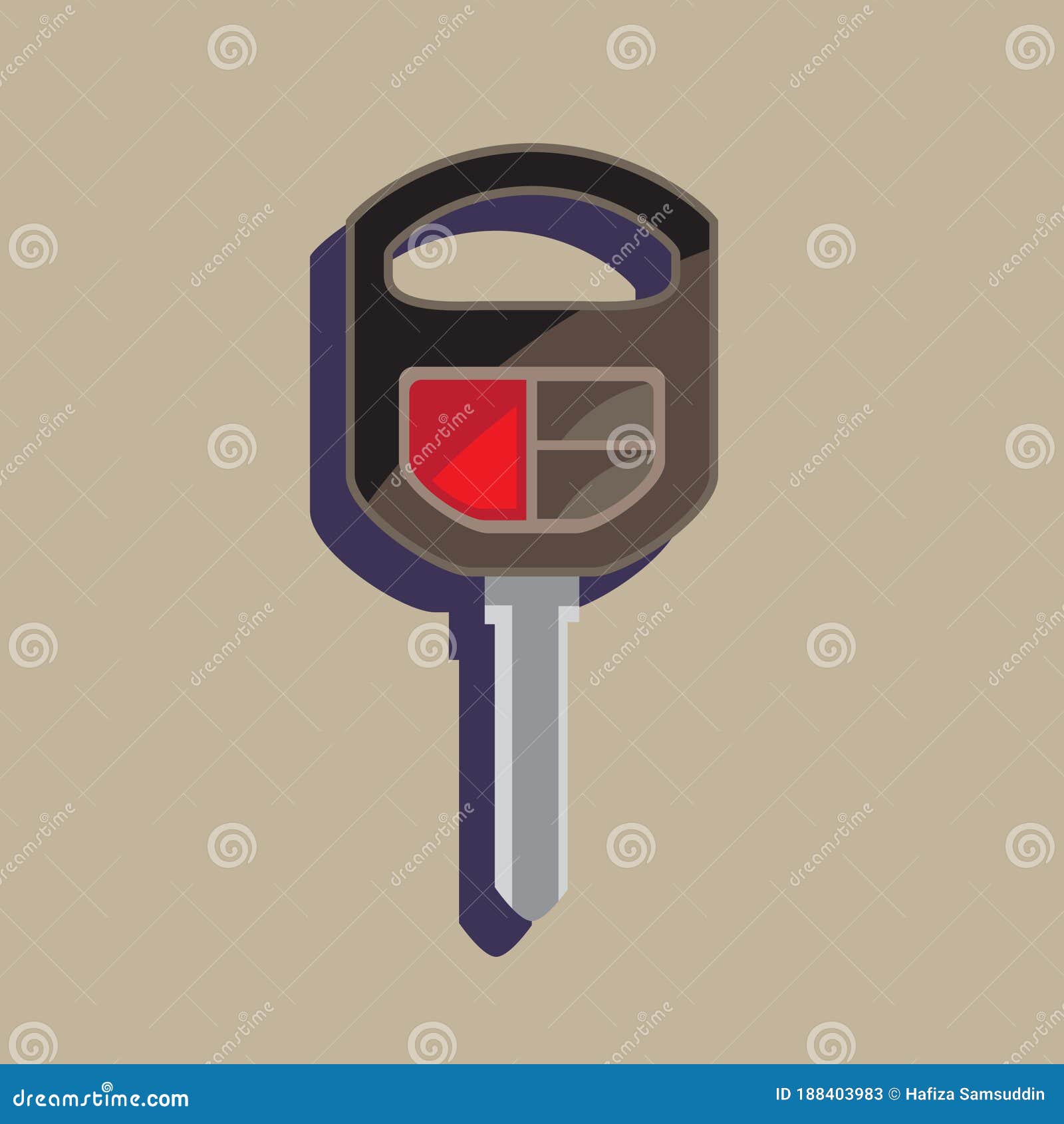 Car Key. Vector Illustration Decorative Design Stock Vector ...