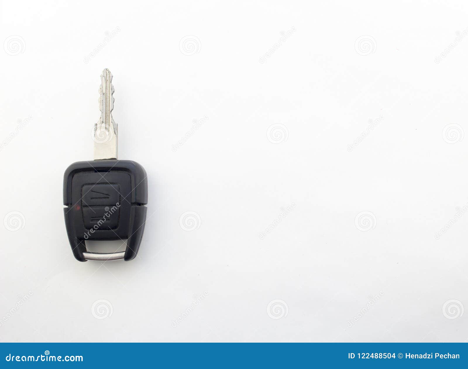 Car Key on White Background Isolated Stock Photo - Image of open, drive ...
