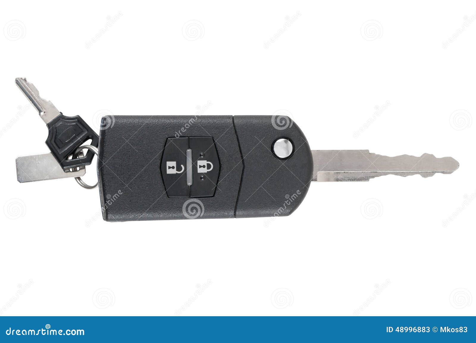 Car Key on White Background Stock Image - Image of tool, modern: 48996883