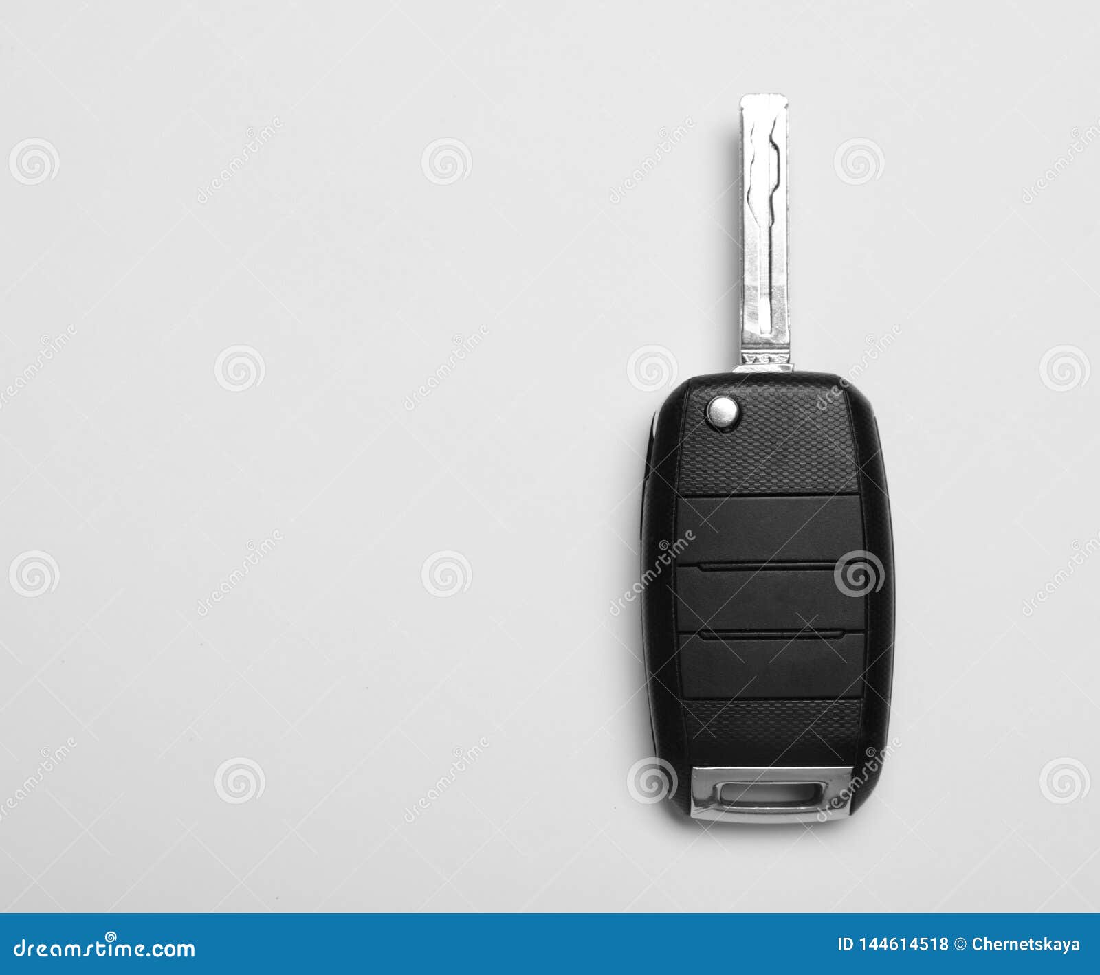Car Key on White Background, Top View. Stock Photo - Image of modern ...
