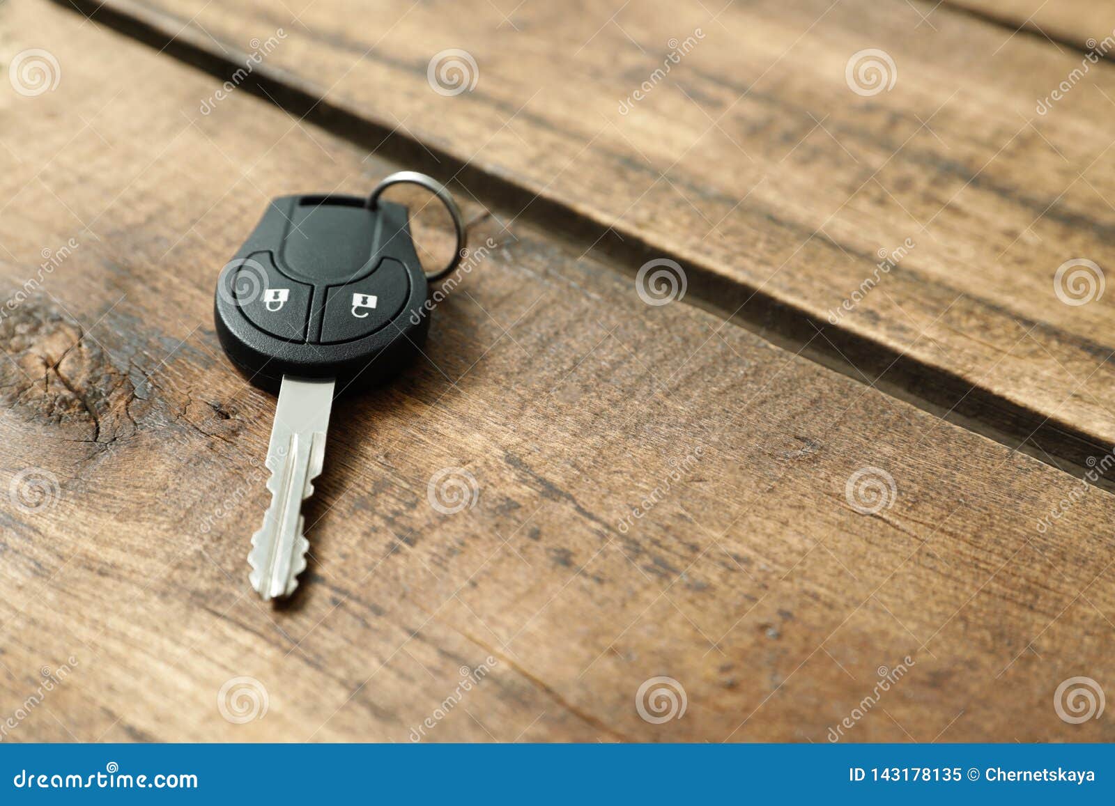 Car Key on Wooden Background Stock Image - Image of rental, background ...